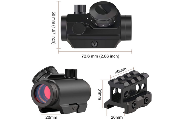 Feyachi RDS 25 Review » 4 MOA Micro Red Dot Sight Rifle Scope